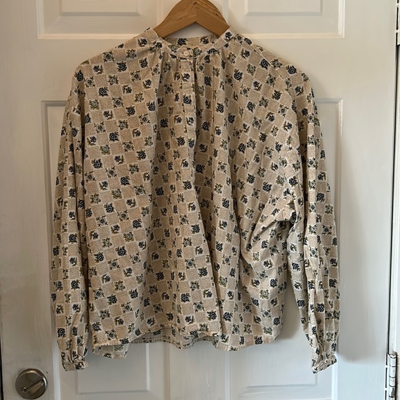 Universal Thread | Tops | Universal Threads Checkered Floral Blouse ...